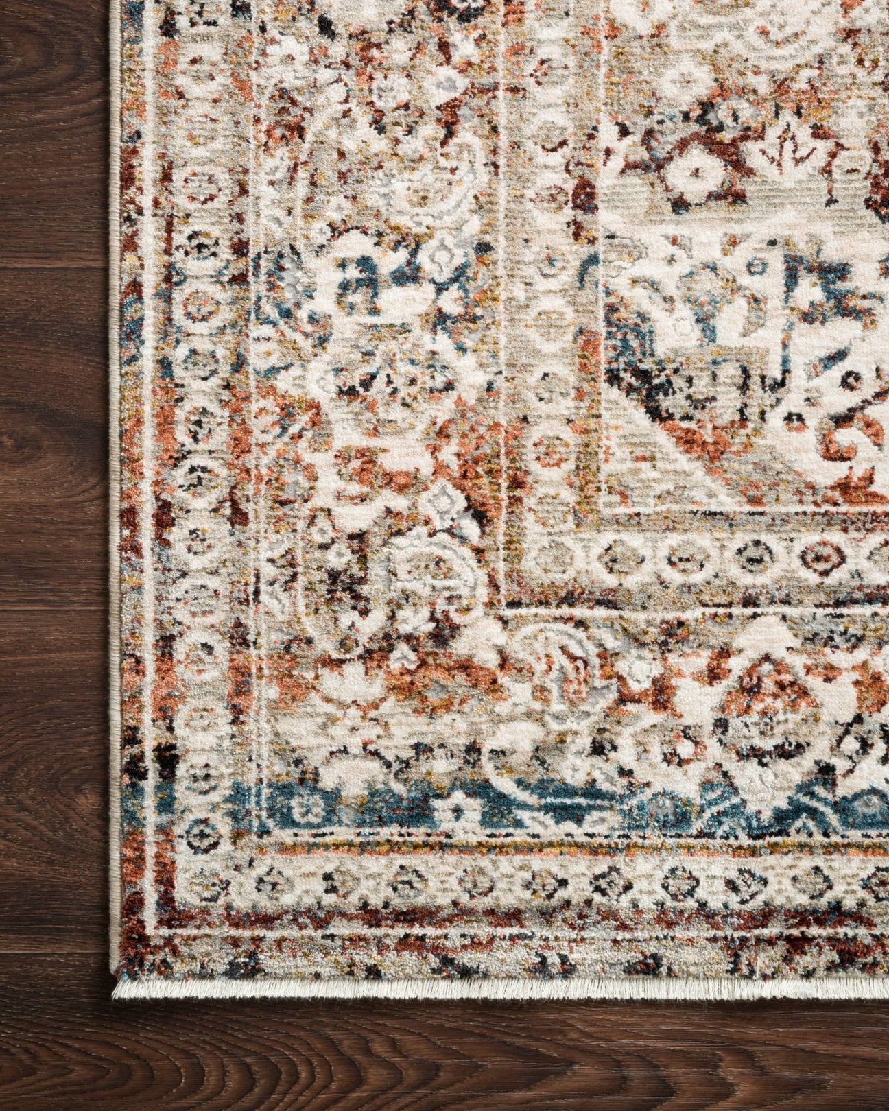 Taupe Brick Area Rug - Power-Loomed - Loloi – White Cliff Studio