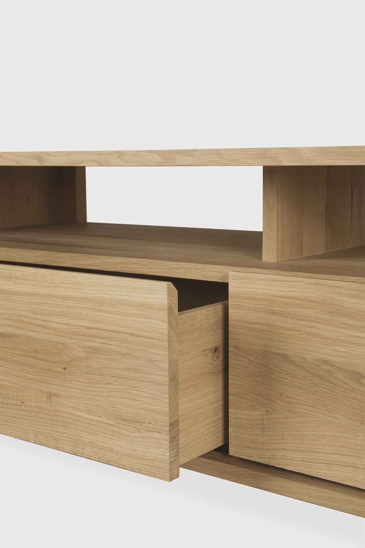 Shadow TV Cupboard Oak with 3 Drawers - Elegant Storage – White Cliff ...